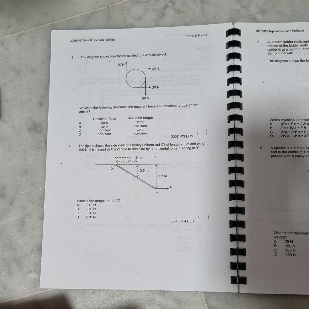TJC IP3 Physics Topical Revision Package, Hobbies & Toys, Books ...