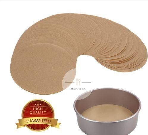 Unbleached Round Parchment Paper Baking Paper 120 pcs Unbleached Non ...
