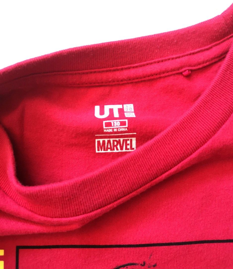 Uniqlo UT Marvel Iron Man shirt for kids, Babies & Kids, Babies & Kids ...