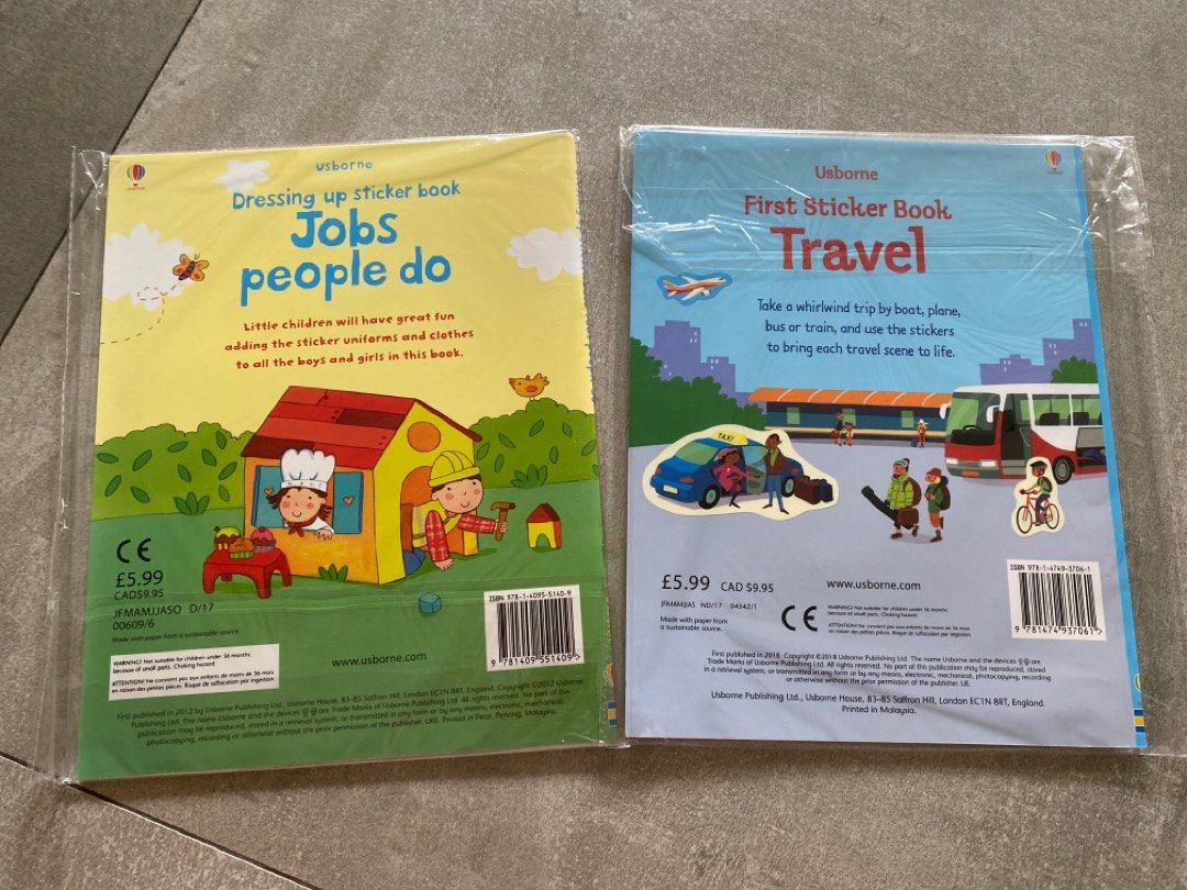 Usborne Sticker Book Activity Book, Hobbies & Toys, Books & Magazines ...