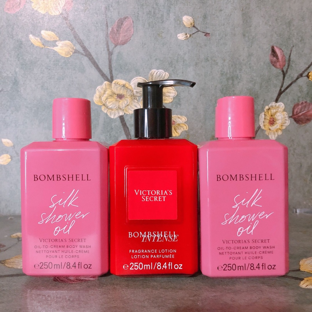 Victoria's Secret Bombshell Intense lotion Bombshell Silk Shower Oil ...