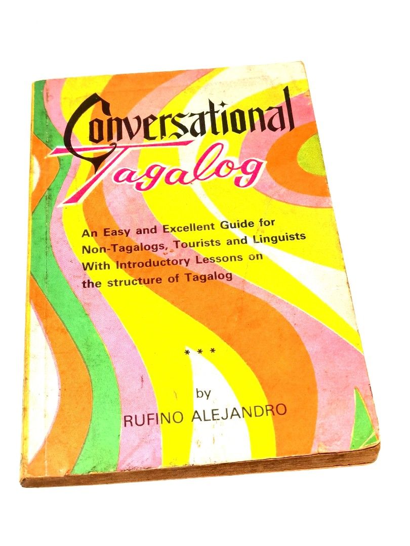 Vintage 1972 Conversational Tagalog Language Lesson Learning Book By ...