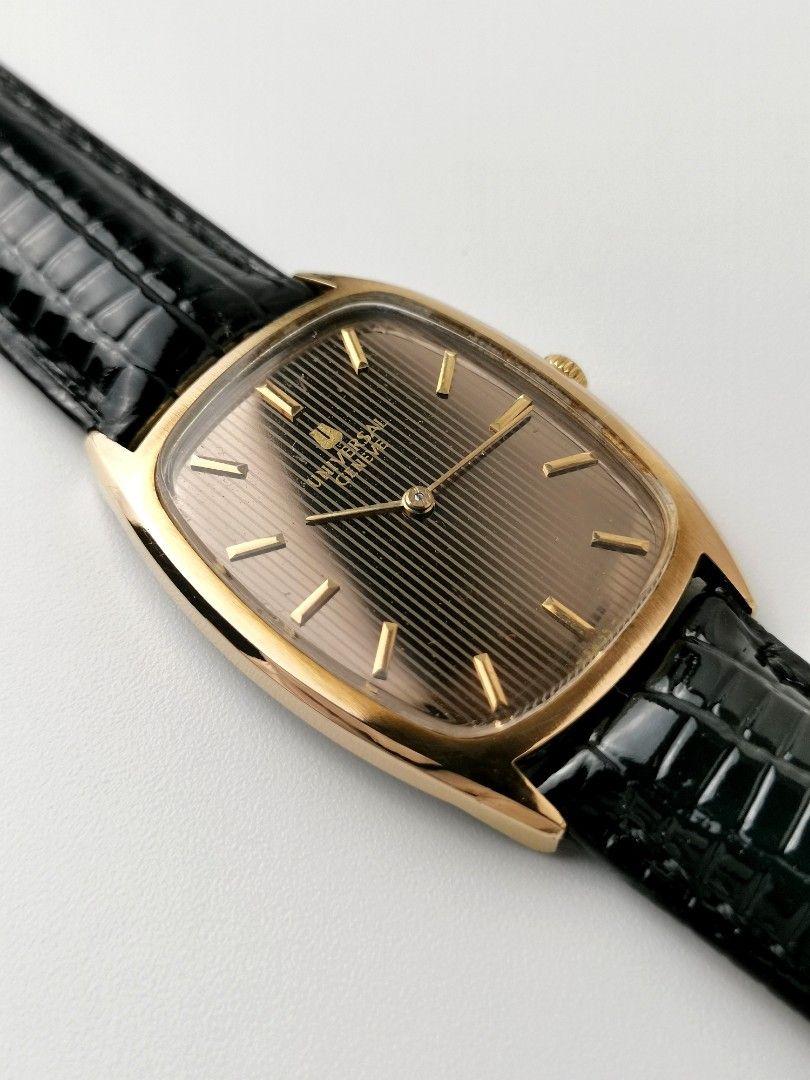 Vintage Universal Geneve Pinstripe Dial Gold-Filled Manual Winding Watch, Men's Fashion, Watches ...