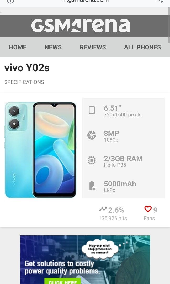Vivo YO2s, Mobile Phones & Gadgets, Mobile Phones, Android Phones, Vivo ...