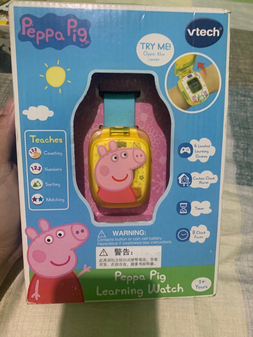 Vtech Peppa Pig Watch, Hobbies & Toys, Toys & Games on Carousell