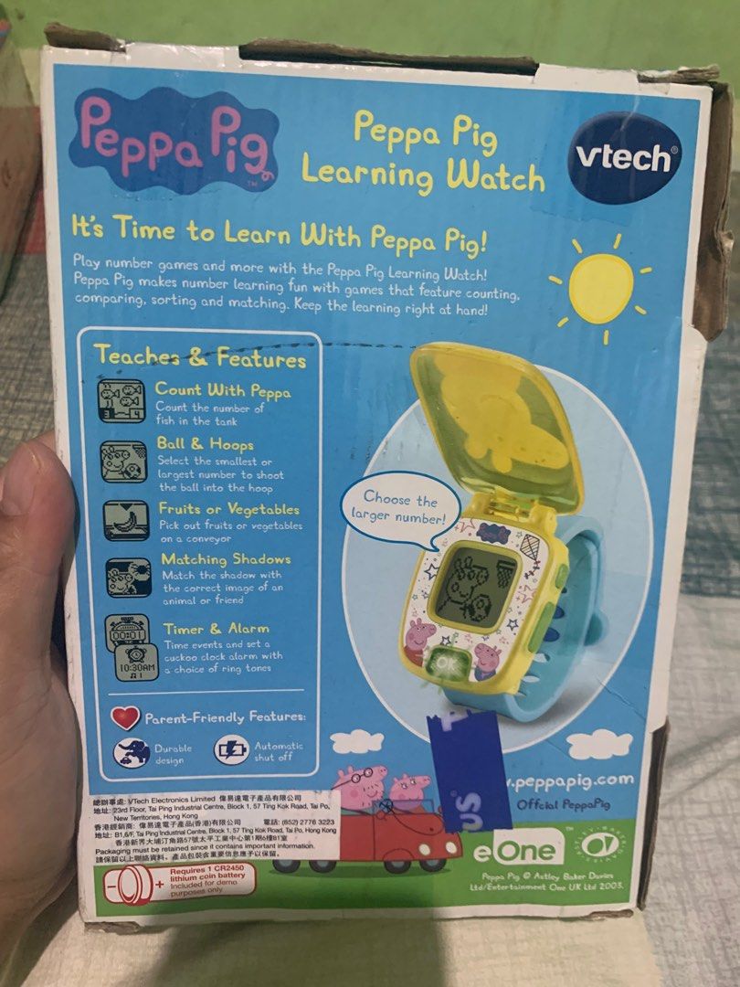 Vtech Peppa Pig Watch, Hobbies & Toys, Toys & Games on Carousell