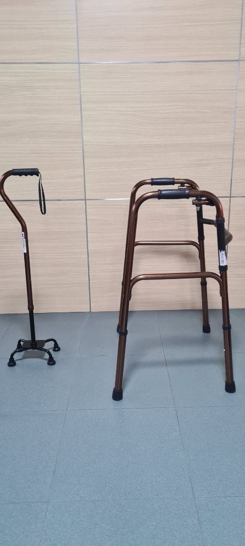 Walking frame and cane, Health & Nutrition, Assistive & Rehabilatory ...