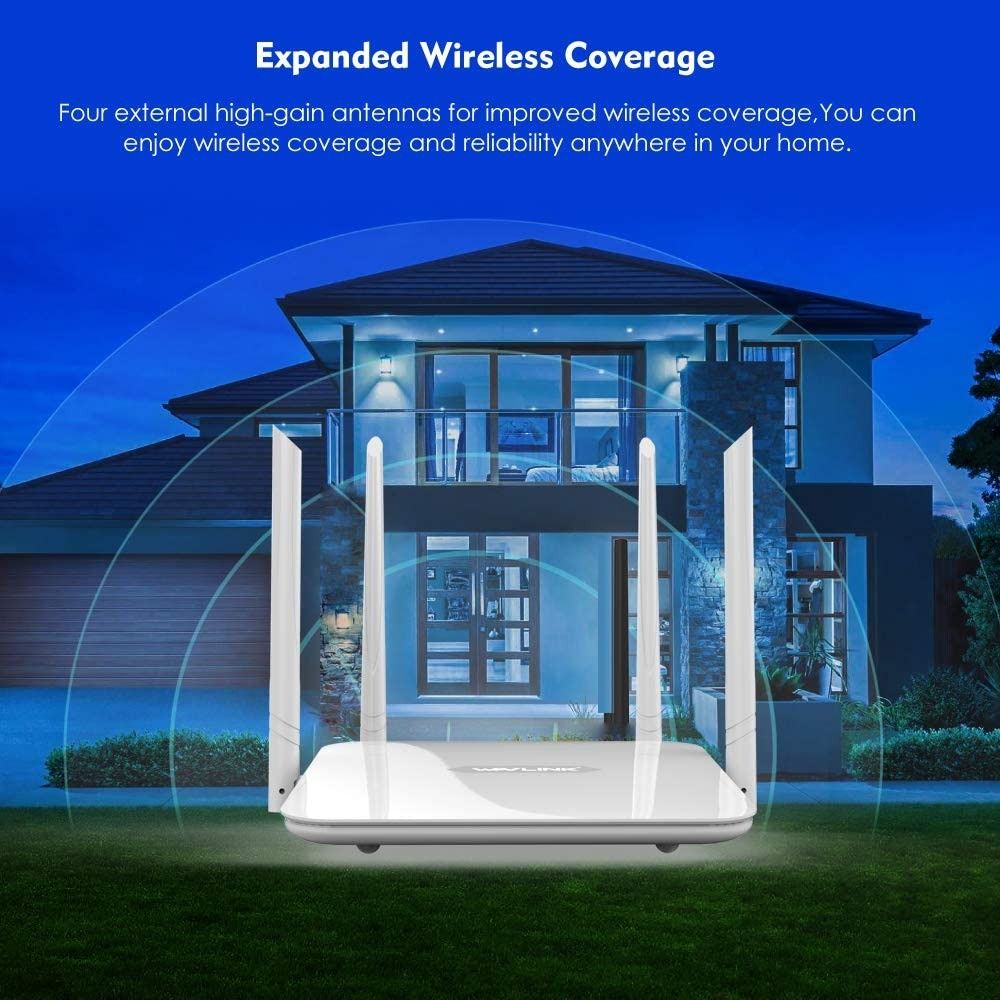 WAVLINK AERIAL G2 AC1200 Smart WiFi Router Dual Band Wireless Internet ...
