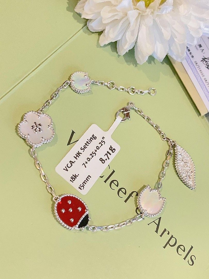 Wg Lucky Spring VCA Bracelet 15mm, Women's Fashion, Jewelry ...