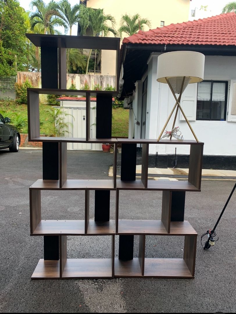x2 modern wooden shelving units (bought together), Furniture & Home ...