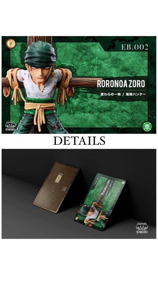 YZ Studio - WCF East Blue Saga Series 02 - Roronoa Zoro, Hobbies & Toys ...