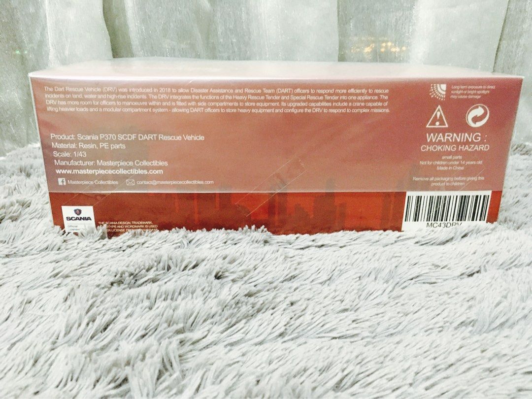 1/43 SCDF DART Rescue Vehicle, Hobbies & Toys, Toys & Games on Carousell