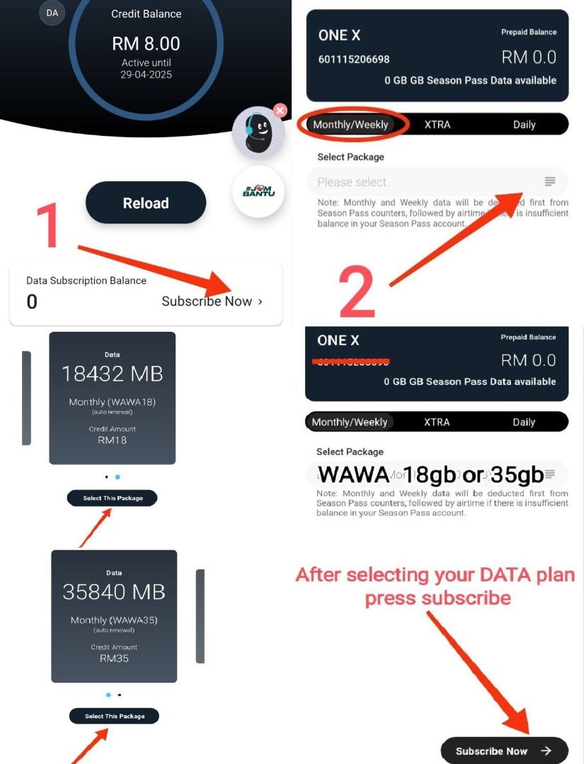 18GB / 35GB ONEXOX MALAYSIA PREPAID SIM CARD, Mobile Phones & Gadgets, Mobile & Gadget ...
