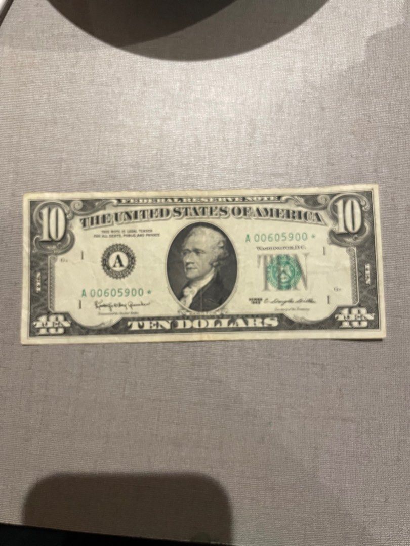 1963 $10 Dollar Star Note- Misprint, Hobbies & Toys, Memorabilia ...
