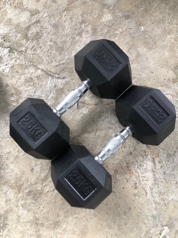 25KG DB, Sports Equipment, Exercise & Fitness, Weights & Dumbells on ...