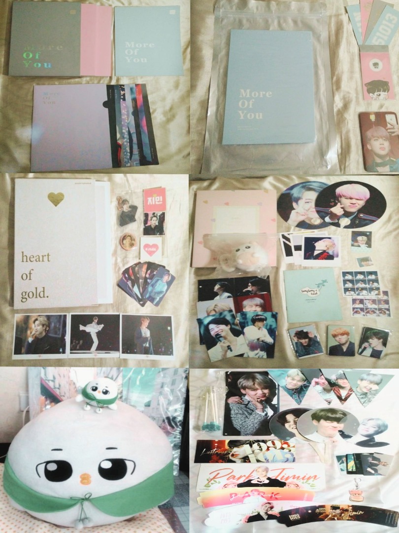 3 Jimin Fansite Photobook sets and Plush Doll Set (lots of freebies ...