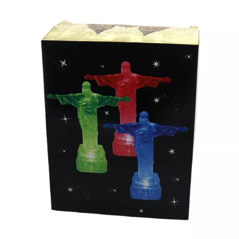 3D Night Lamp Brazil Cristo Redentor Jesus Statue with Colors Changing ...