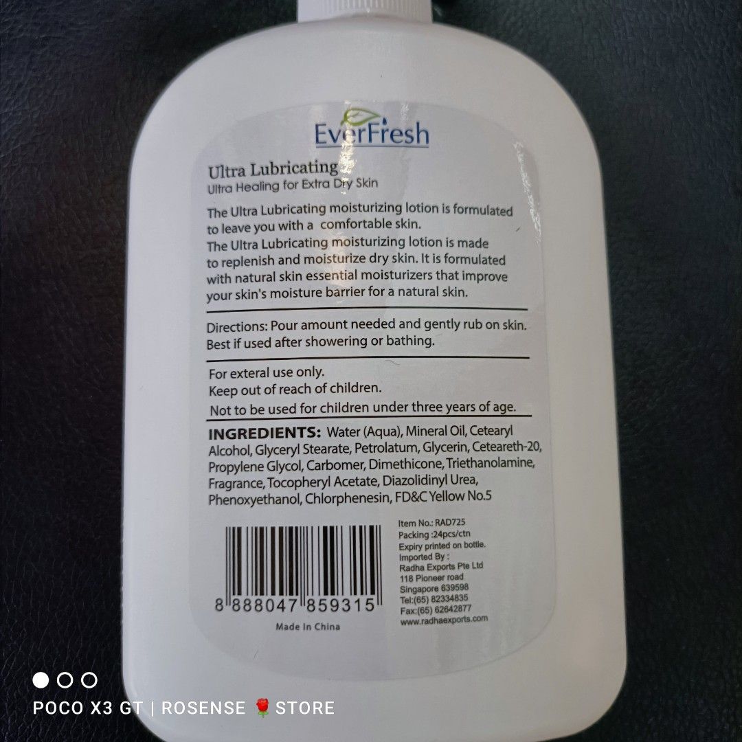 473ml Everfresh Ultra Lubricating Moisturing Lotion Ultra healing for ...