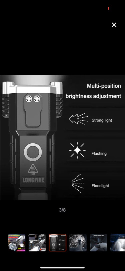 4 in 1 Rechargeable Ultrabright Torchlight, Car Accessories ...