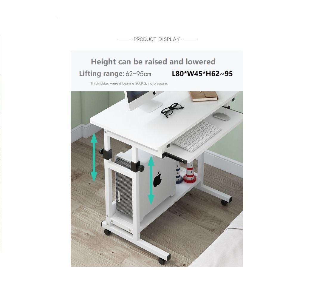80cm*45cm B842 White Liftable Gaming Table Computer Desk Table, Design ...
