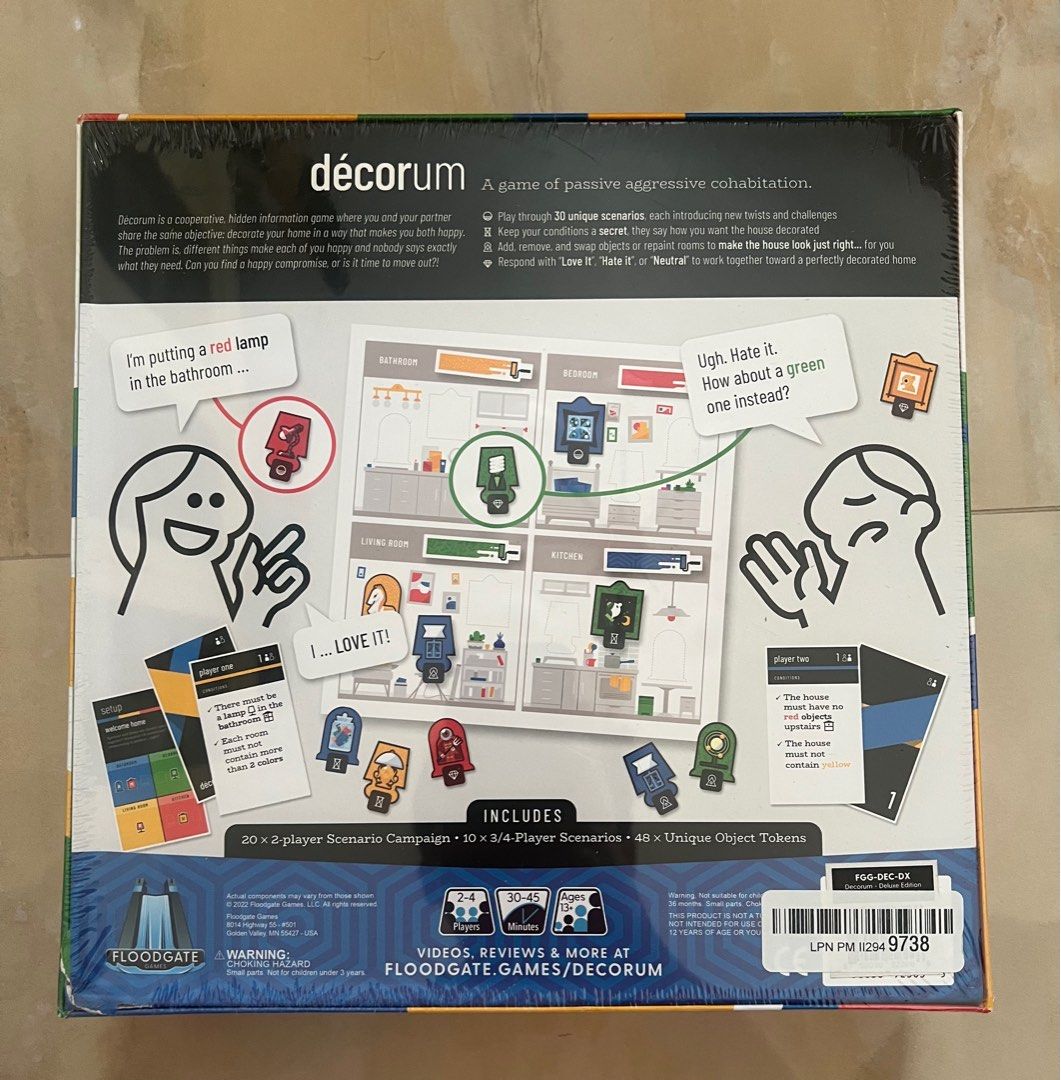桌遊 Decorum Deluxe Edition #Board Game #Boardgame #桌上遊戲, 興趣及遊戲, 玩具 & 遊戲類 ...