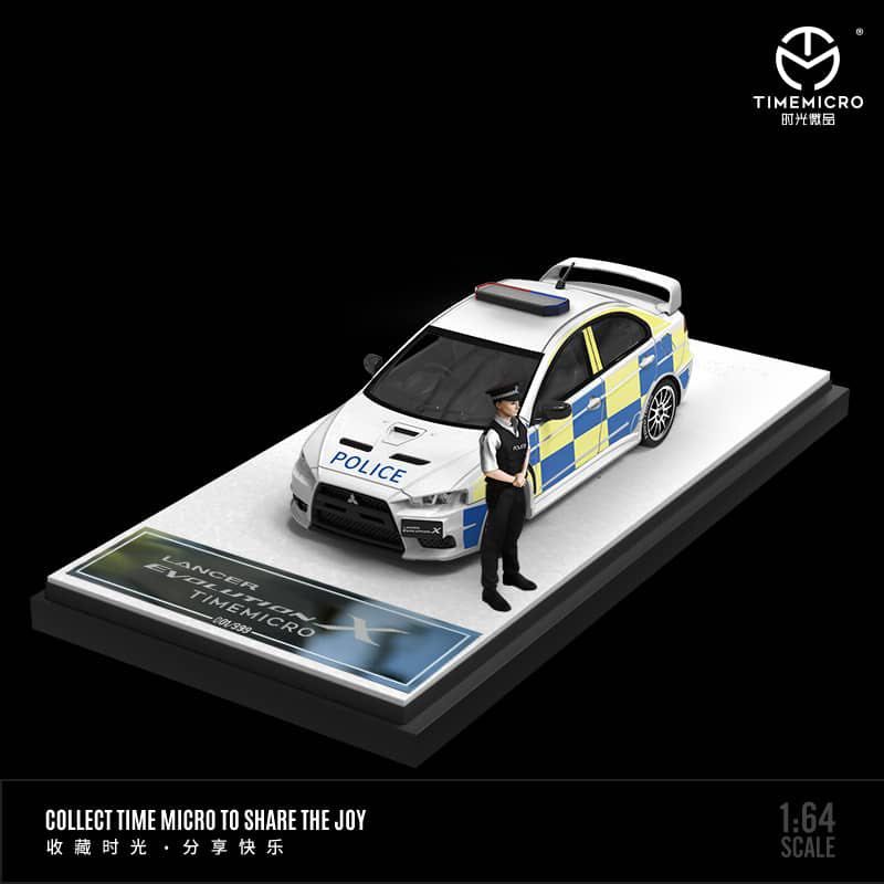 預訂 pre-order**** Time Micro TM 1:64合金模型 Mitsubishi Lancer Evolution EVO X 10代，UK Police英國警車, 預購 ...