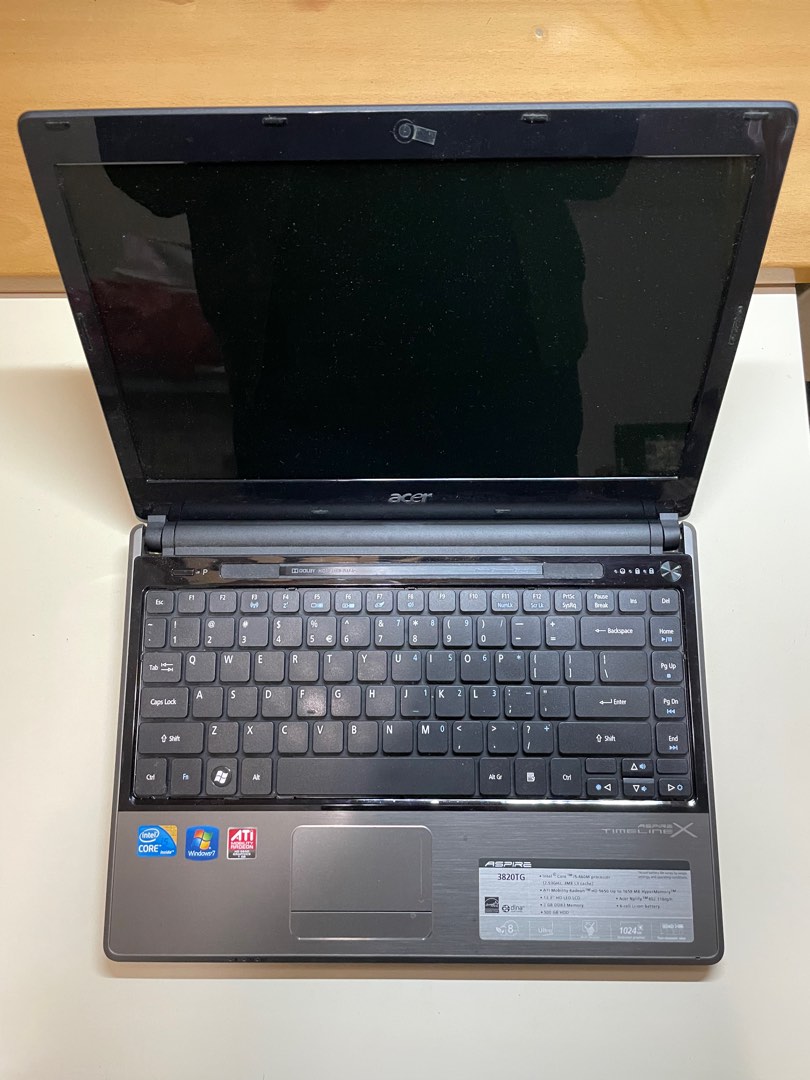 Acer 13.3" Notebook (Model No. 3820TG), 電腦＆科技, 手提電腦 - Carousell