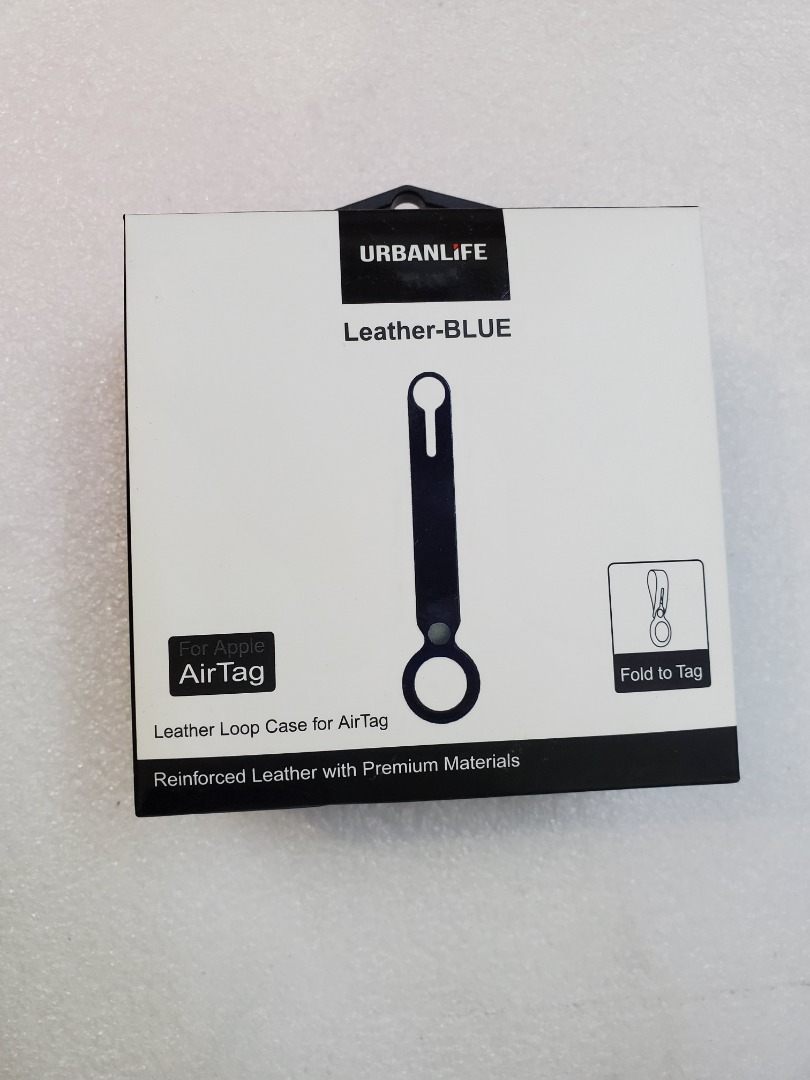 AirTag Reinforced Leather Loop Case Blue, Mobile Phones & Gadgets, Mobile & Gadget Accessories ...