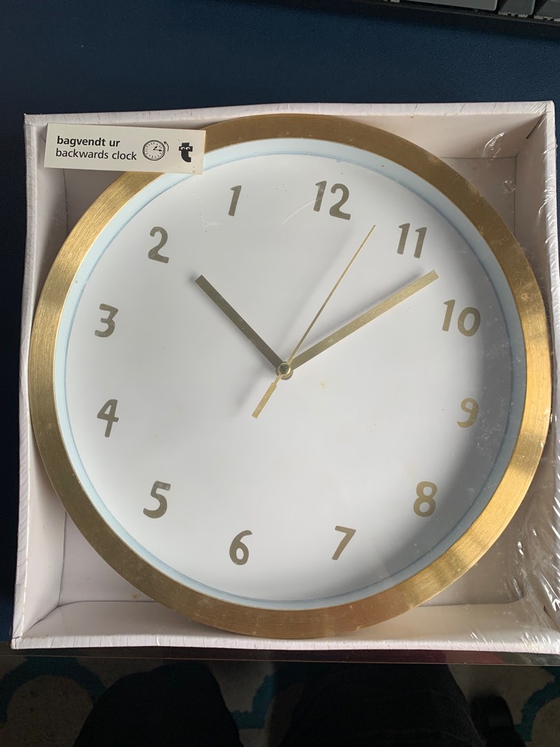 Anti clockwise clock, Furniture & Home Living, Home Decor, Clocks on ...
