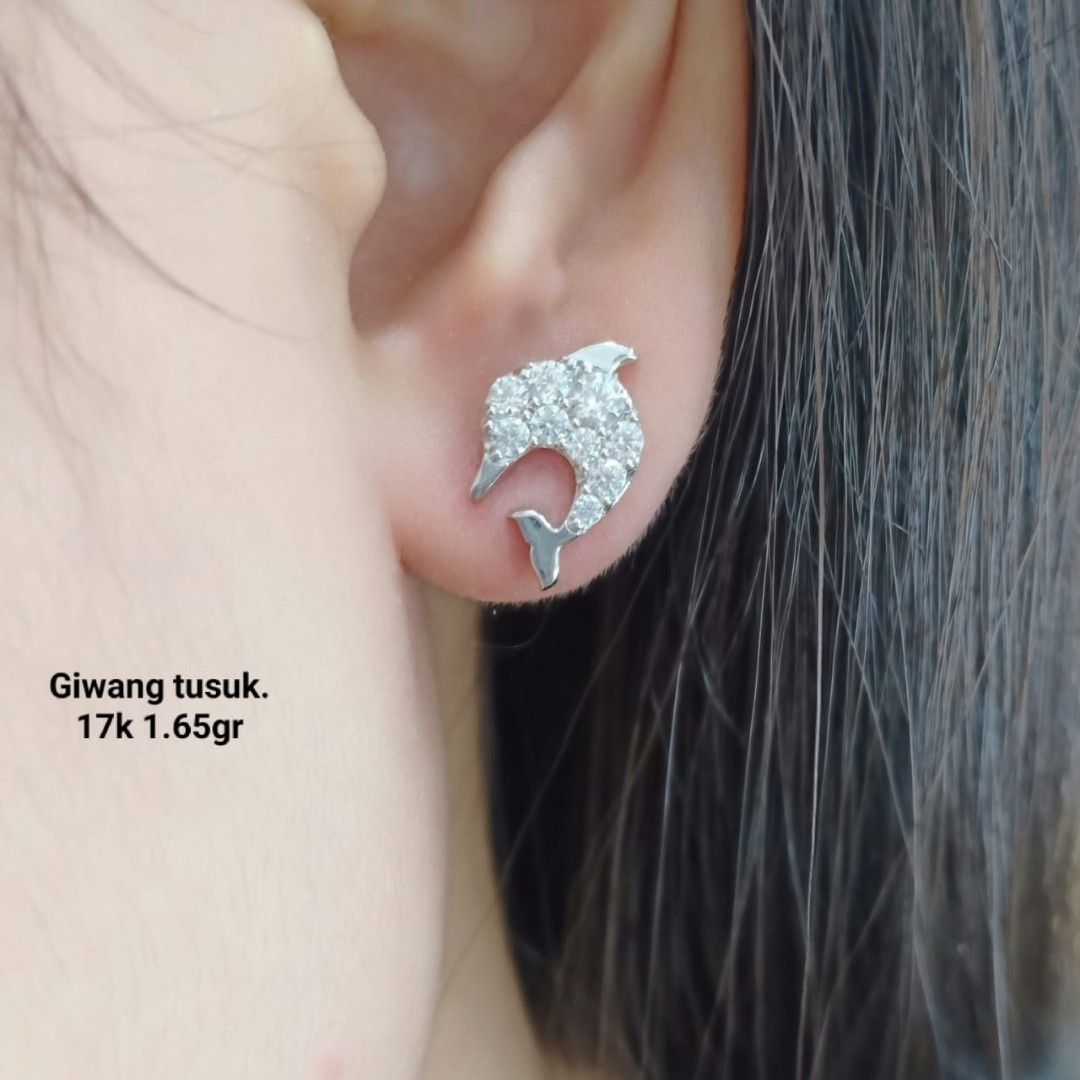 Anting emas 75 chat harga dulu yang mana, Fesyen Wanita, Perhiasan di ...