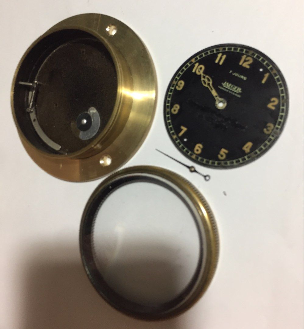 Army 7 day clock parts by JAEGER, Luxury, Watches on Carousell