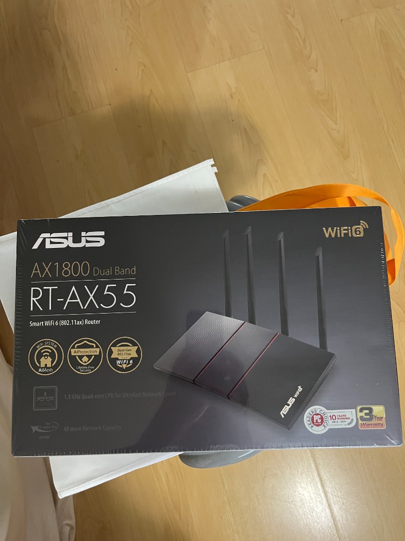 ASUS RT-AX55 DUAL BAND WIFI ROUTER - BRAND NEW IN SEALED PACKAGING ...