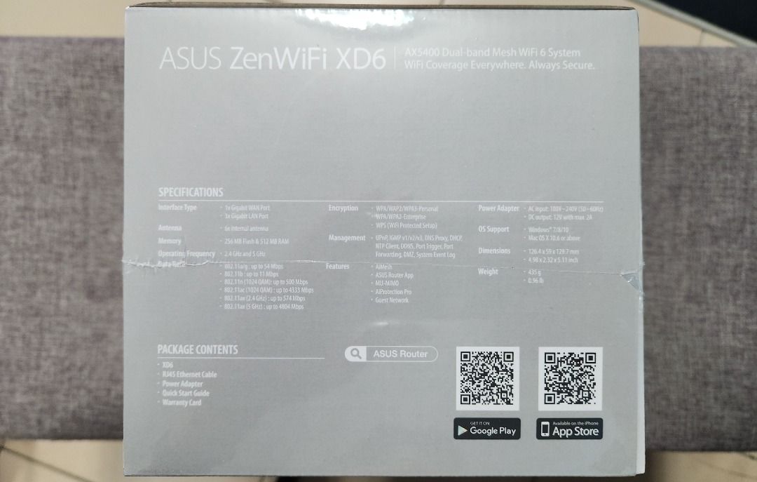 ASUS ZenWifi XD6 AX5400 Dual-band Mesh WiFi 6 System Router (2-pack ...