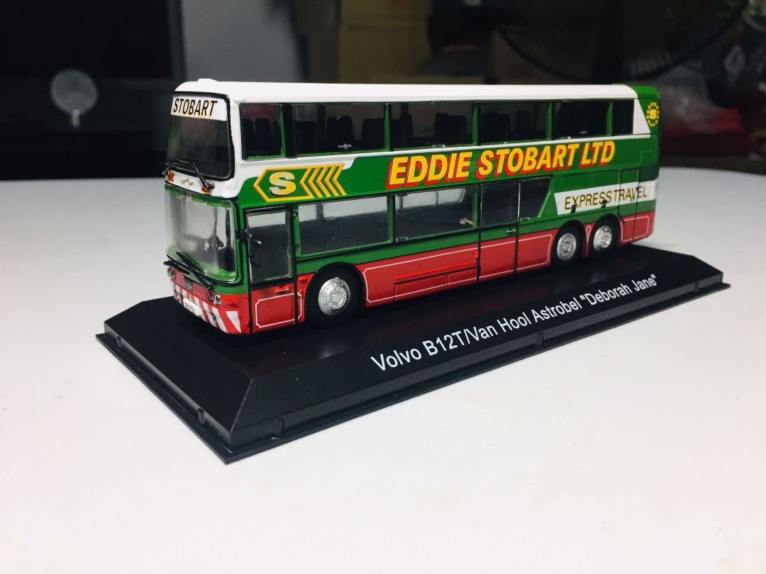 Very Rare ATLAS EDDIE STOBART Ltd 1/76 VOLVO B12T VAN HOOL ASTROBEL ...