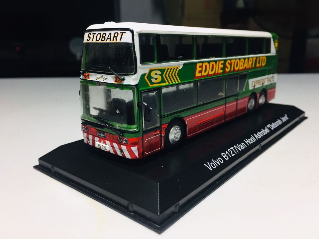 Very Rare ATLAS EDDIE STOBART Ltd 1/76 VOLVO B12T VAN HOOL ASTROBEL ...