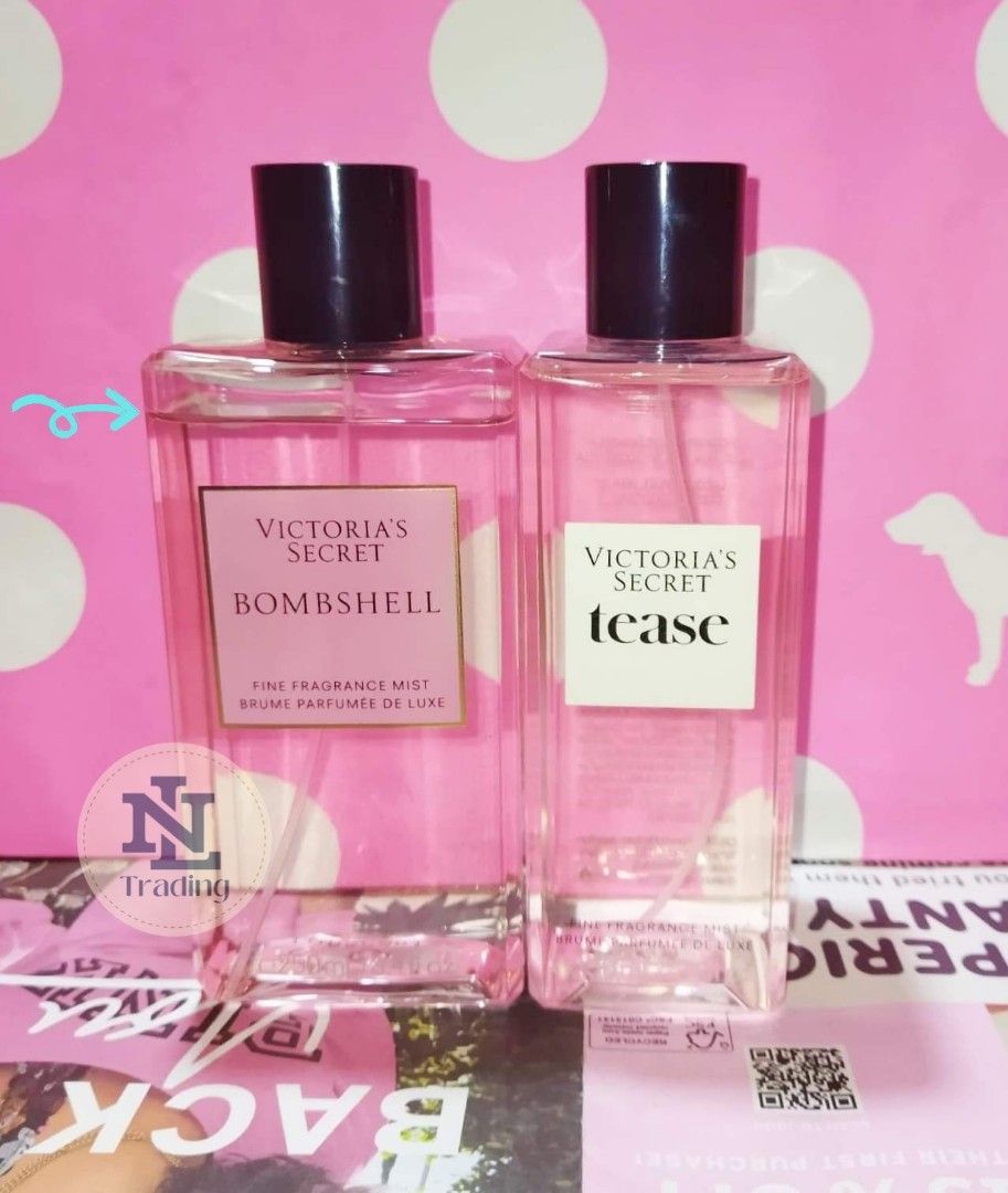 AUTHENTIC Victoria's Secret BOMBSHELL & VS TEASE Premium Fragrance Mist ...