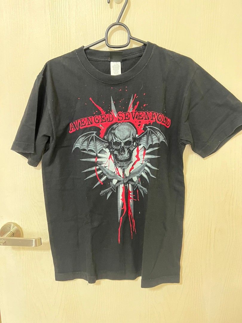 Avenged Sevenfold A7X Official Licensed Merch Tee, Men's Fashion, Tops ...