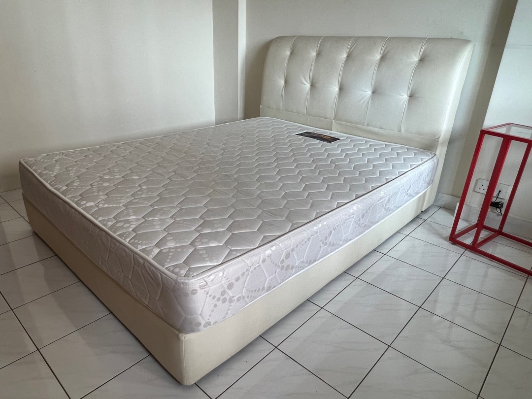 Katil + Tilam , Furniture & Home Living, Furniture, Bed Frames ...