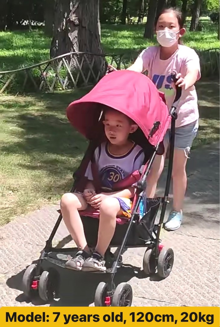 Bigger Build Kids Reclinable Umbrella Stroller, Babies & Kids, Going ...