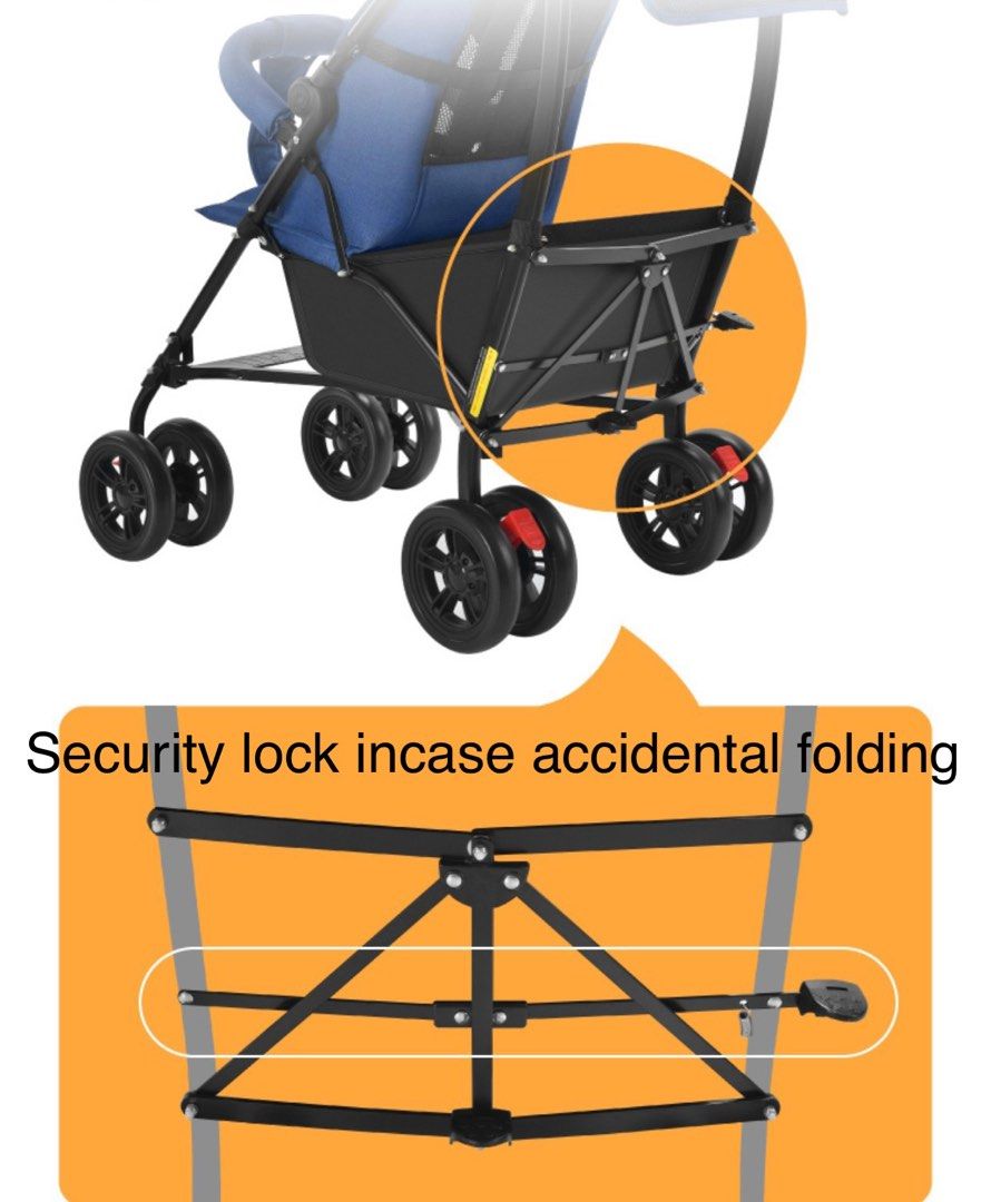 Bigger Build Kids Reclinable Umbrella Stroller, Babies & Kids, Going ...