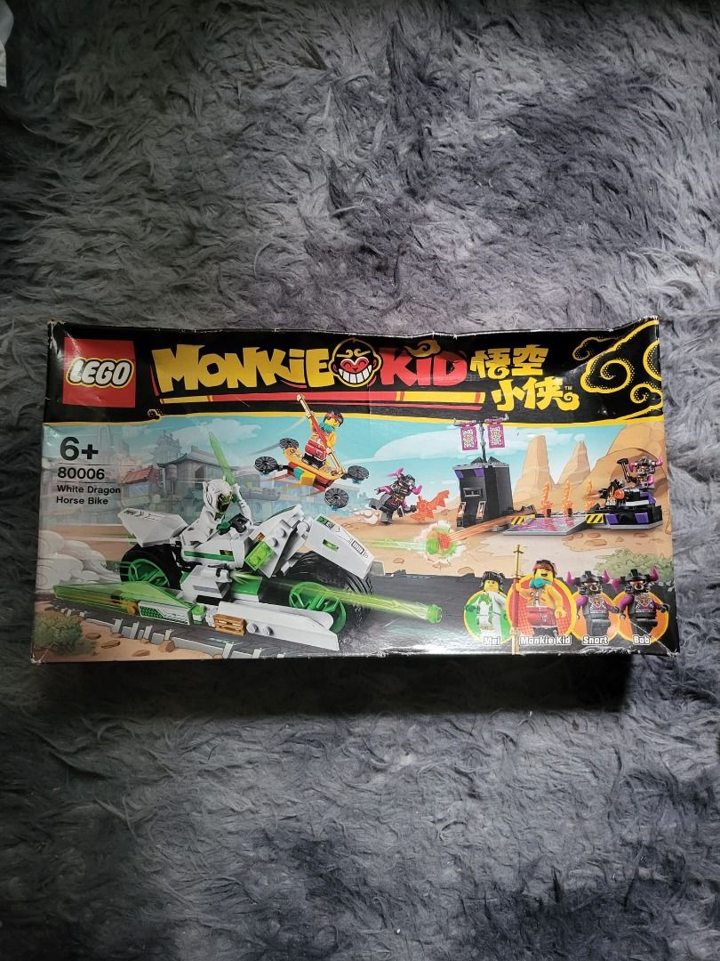 [BNIB] AUTHENTIC LEGO® Monkie Kid 80006 White Dragon Horse Bike ...