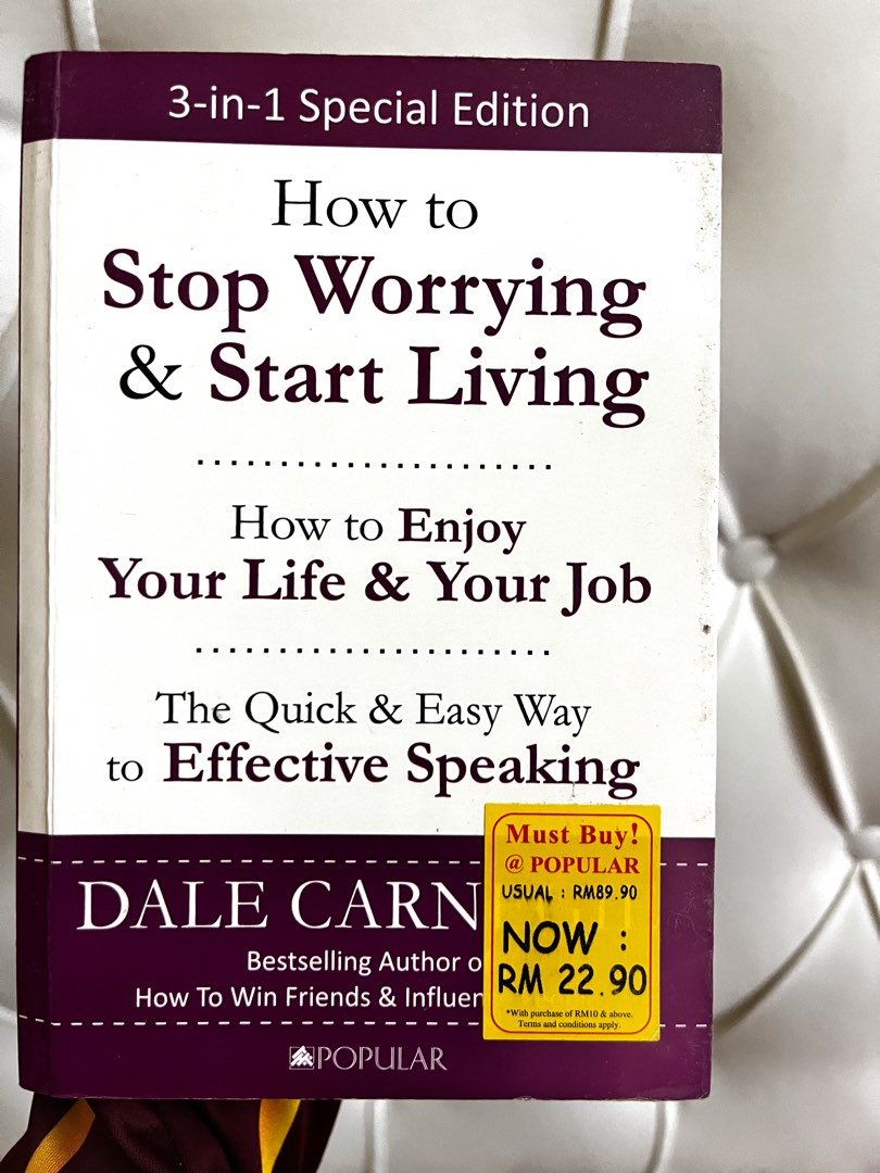 Book | How to Stop Worrying & Start Living, Hobbies & Toys, Books ...
