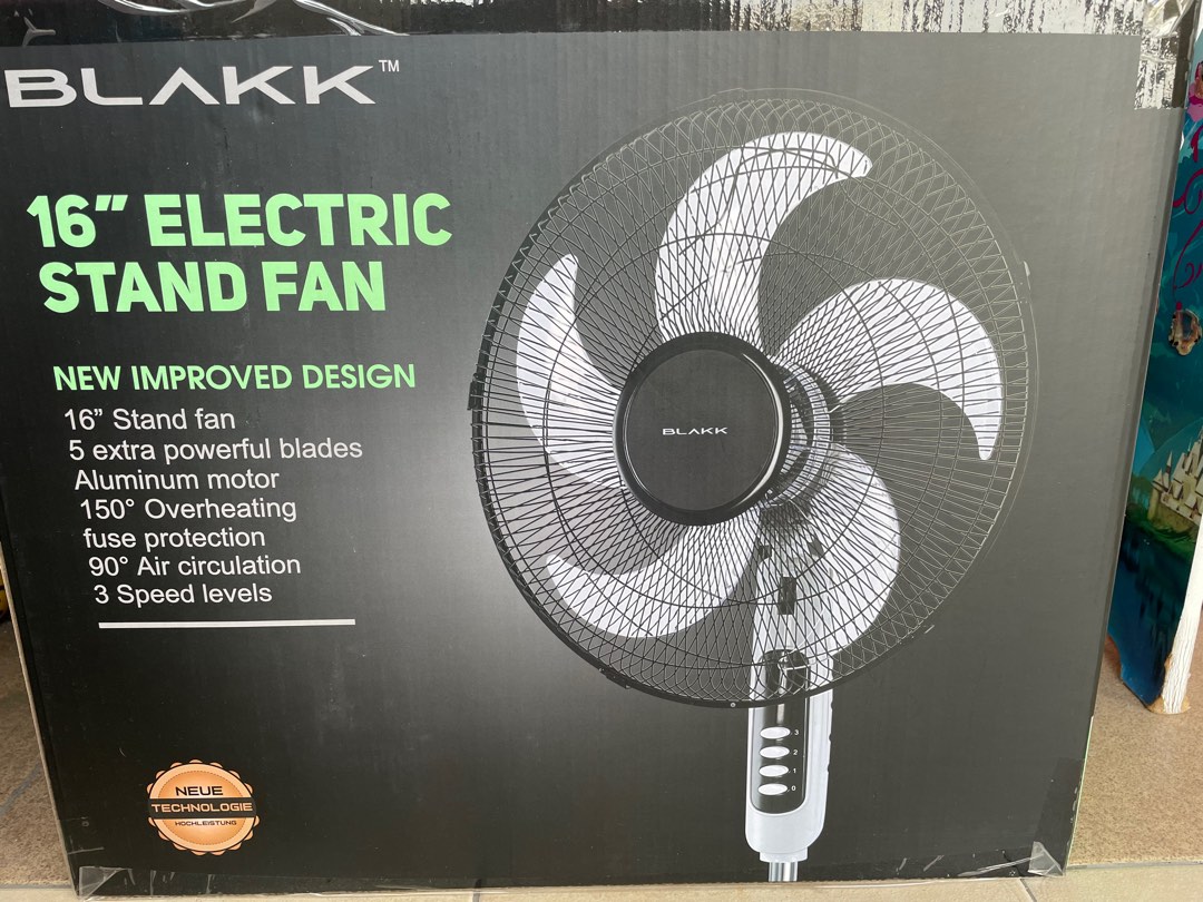 Brandnew Sealed Blakk Fan, Furniture & Home Living, Lighting & Fans ...