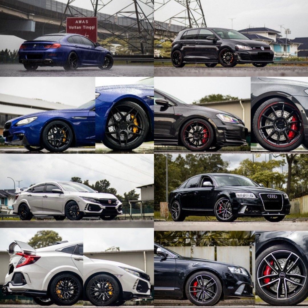 Brembo GT6 [ GTS Style ] 6 Pot Caliper Brake Kit for ( Volkswagen Golf ...