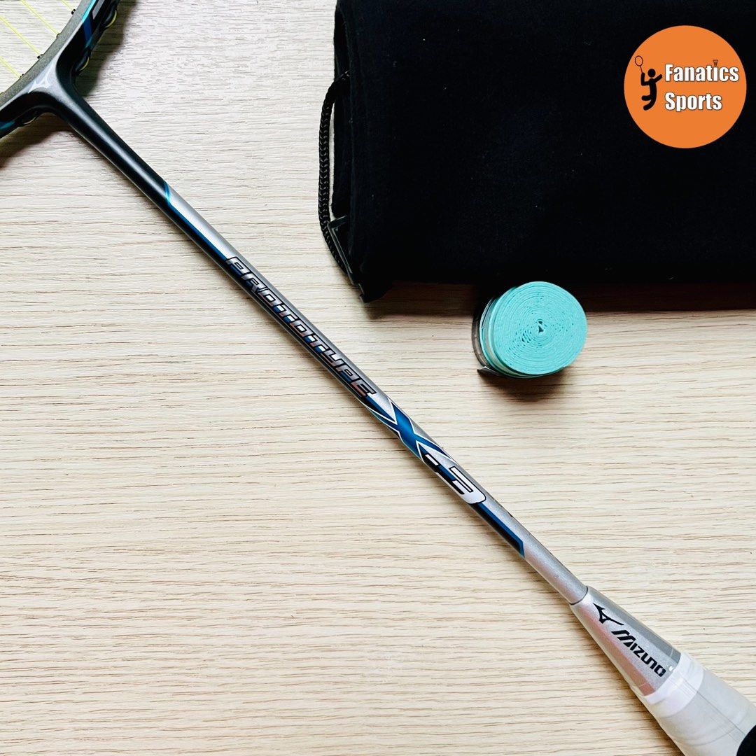 [Bundle] Brand New Mizuno Prototype X-3 Badminton Racket strung with ...