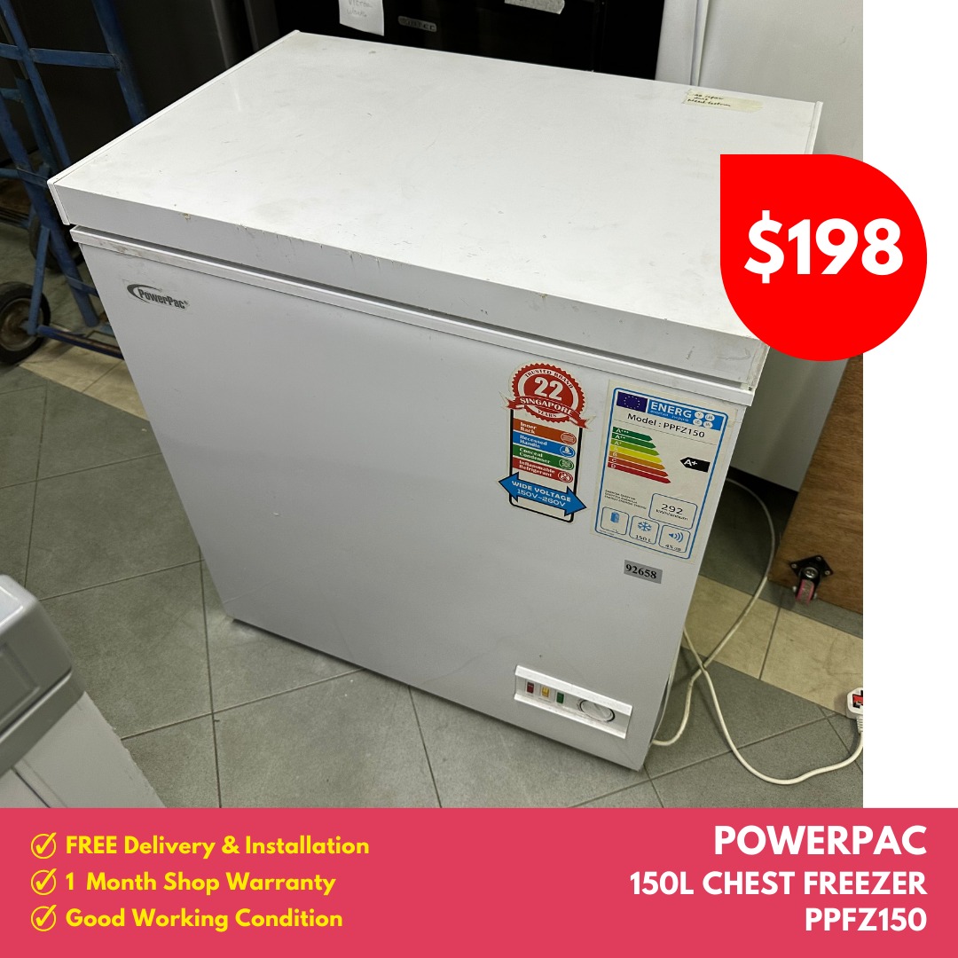 BUY NOW! POWERPAC 150L Chest Freezer PPFZ150 (92658), TV & Home ...