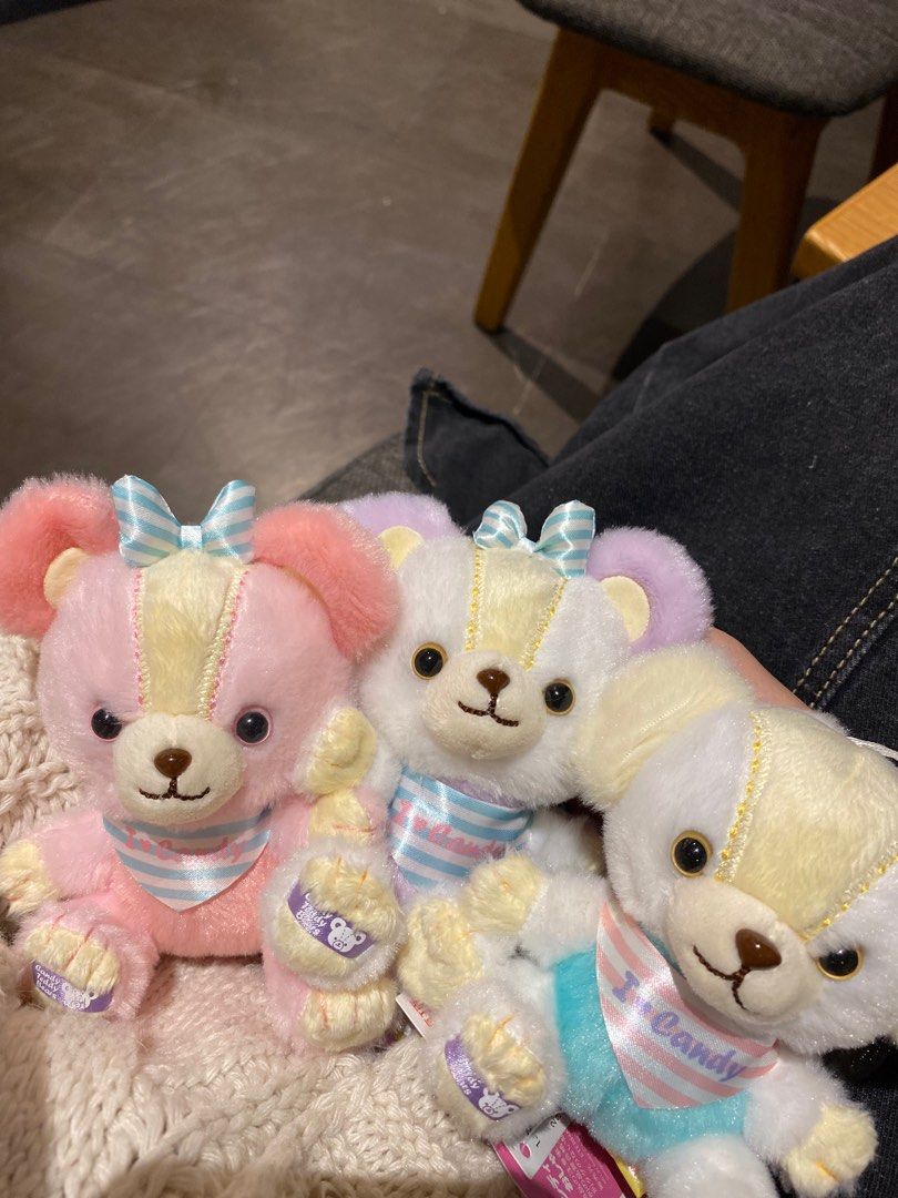 Candy bears 紫色熊, 書籍、休閒與玩具, 玩具、公仔、桌遊在旋轉拍賣