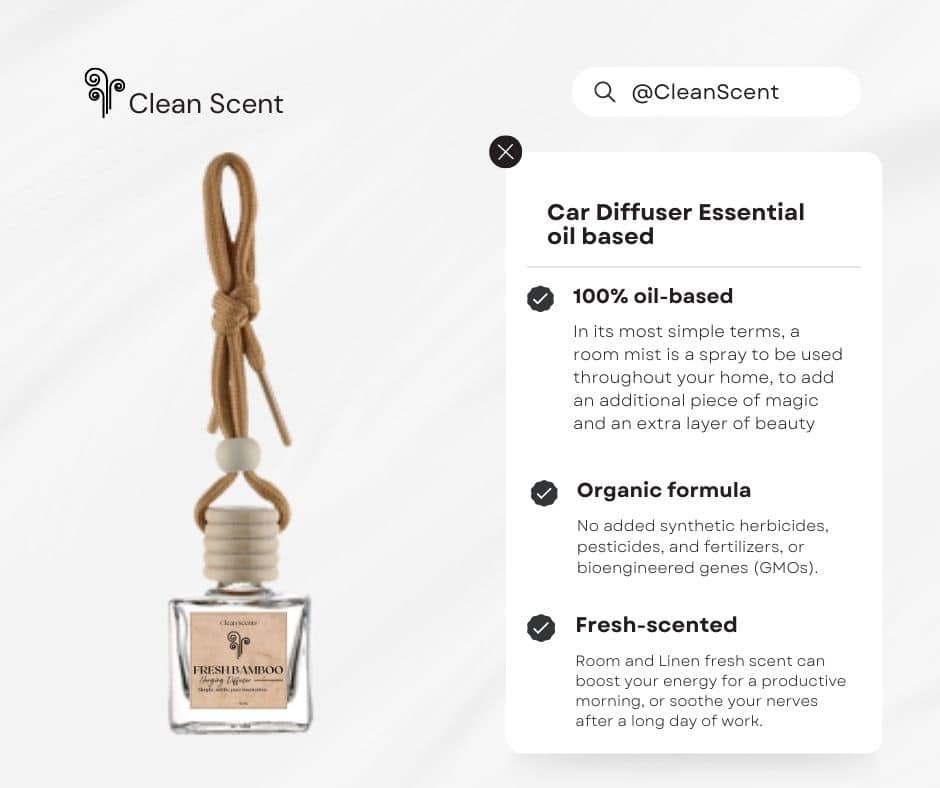 Car Airconditioning Hanging Diffusers - Signature Hotel Scents, Premium ...