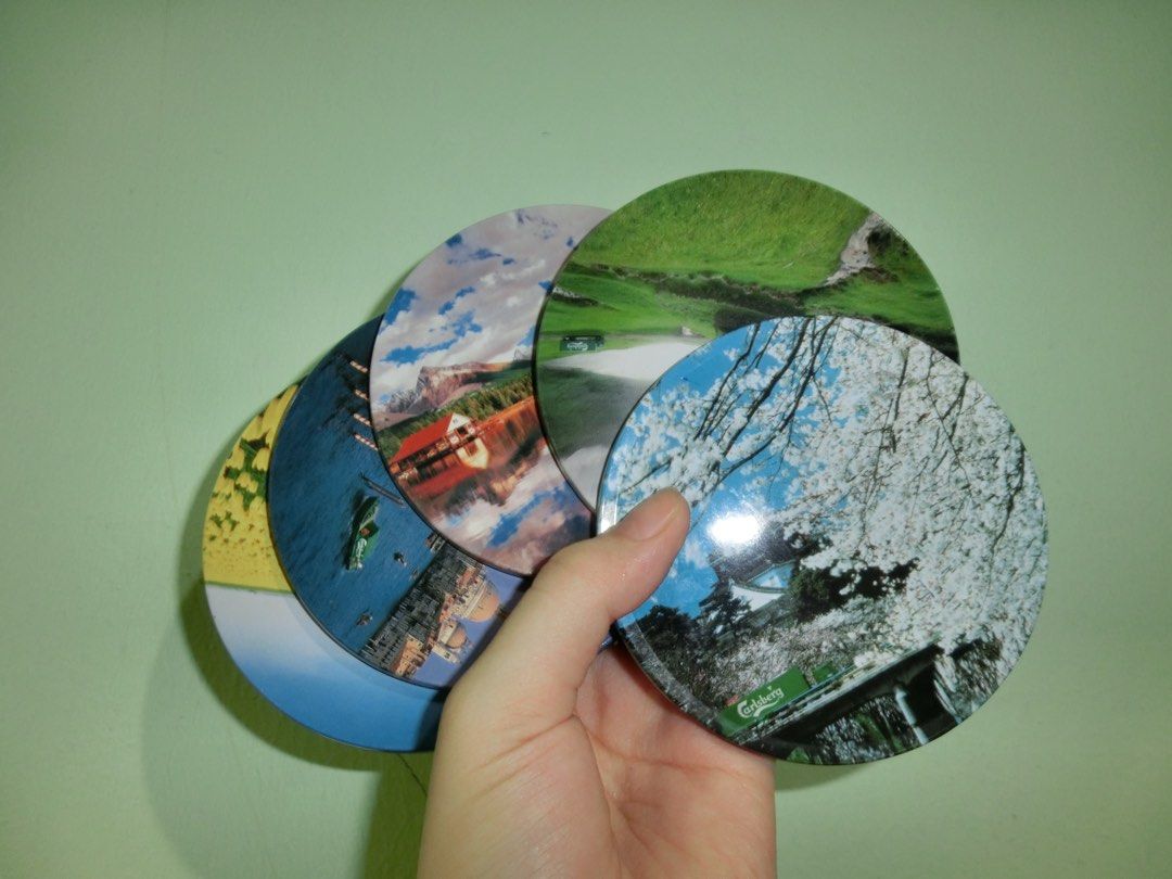 Carlsberg Cup Coaster/Alas Cawan 5 Pieces, Furniture & Home Living ...