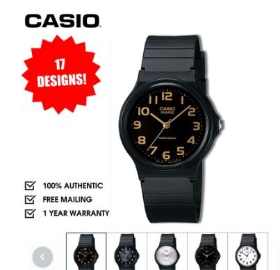 Casio Basic Round Watch (MQ Series), Men's Fashion, Watches ...